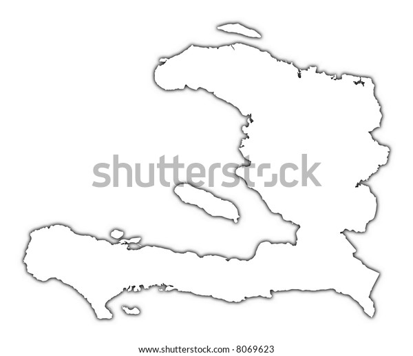 Haiti Outline Map Shadow Detailed Mercator Stock Illustration 8069623 Haiti Outline Map Shadow Detailed Mercator Stock Illustration 8069623