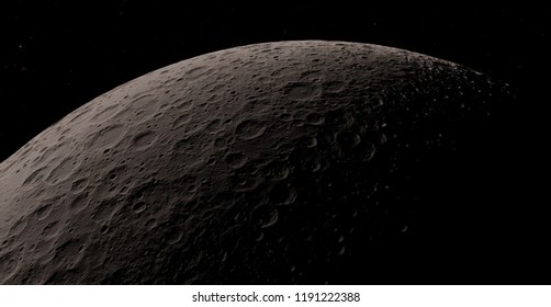 Half Moon Background Realistic Moon 3d 스톡 일러스트 1191222388 | Shutterstock