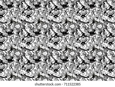Halloween Ghosts Texture Stock Illustration 711522385 | Shutterstock