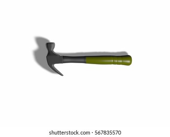 Hammer Top View 3d Render Stock Illustration 567835570