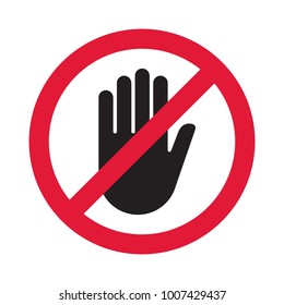No Applause Vector Icon Flat No Stock Vector (Royalty Free) 1666296007