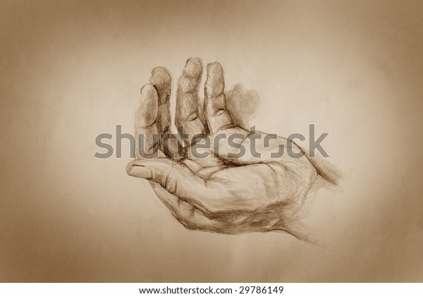 Hand Christ Drawing Stock Illustration 29786149 | Shutterstock