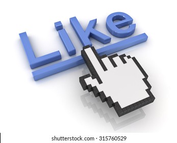 Like Concept Many Hand Cursors Mouse 스톡 일러스트 320767181 | Shutterstock