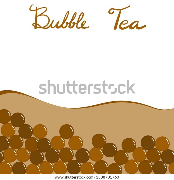 Hand Drawing Bubble Milk Tea On Stock Illustration 1508701763 ...