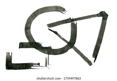 Hand Drawing Circle Triangle Square Stock Illustration 1759497863 ...