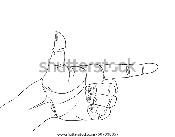 Hand Drawing Line Graph Stock Illustration 607830857 | Shutterstock