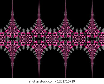 Textile Border Geometric Ethnic Border Design Stock Illustration 2079279724