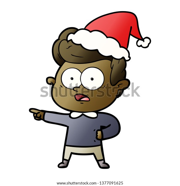 Hand Drawn Gradient Cartoon Staring Man Stock Illustration 1377091625 ...