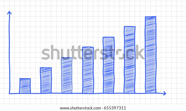 Hand Drawn Graph Infographics Chart Stock Illustration 655397311 ...
