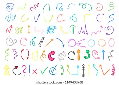 Sketchy Symbol Highlight Pen Set Vector Stock Vector (Royalty Free ...