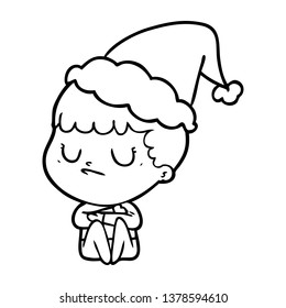Hand Drawn Line Drawing Annoyed Man Stock Vector (Royalty Free) 1319283149