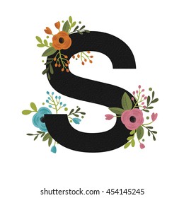 Hand Drawn Vector Monogram Letter S 스톡 일러스트 454145245 | Shutterstock