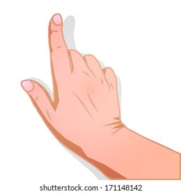 Hand Icon Cursor Touch Screen Gesture Stock Illustration 171148142 ...