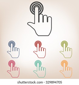 Hand Icon Set Stock Illustration 329894705 | Shutterstock