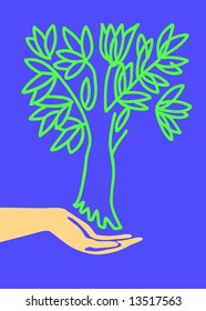 Tree Consist Binary Code Eps8 Cmyk Stock Vector (Royalty Free ...