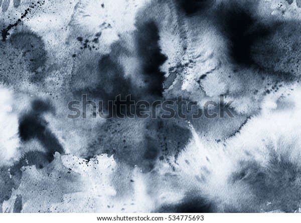 Hand Painted Ink Seamless Pattern Abstract Stock Illustration 534775693 ...