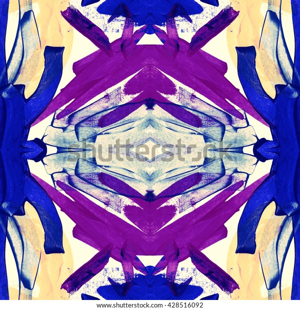 Hand Painted Seamless Texture Acrylic Paint Stock Illustration ...
