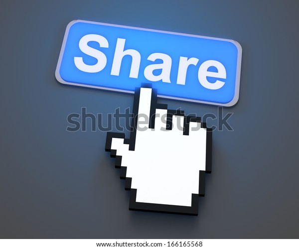 Hand Shaped Mouse Cursor Thumb Like Stock Illustration 166165568 ...