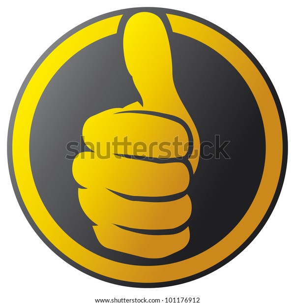 Hand Showing Thumbs Button Icon Stock Illustration 101176912 | Shutterstock
