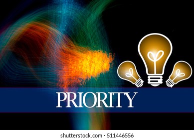 Hand Writing Priority Abstract Background Word Stock Illustration ...
