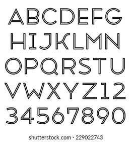 469 Inline letters Images, Stock Photos & Vectors | Shutterstock