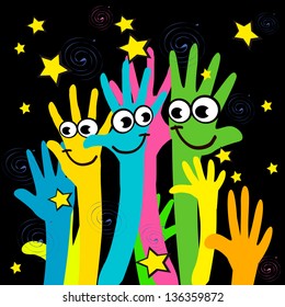 Hands Goodbye Raster Stock Illustration 136359872 | Shutterstock