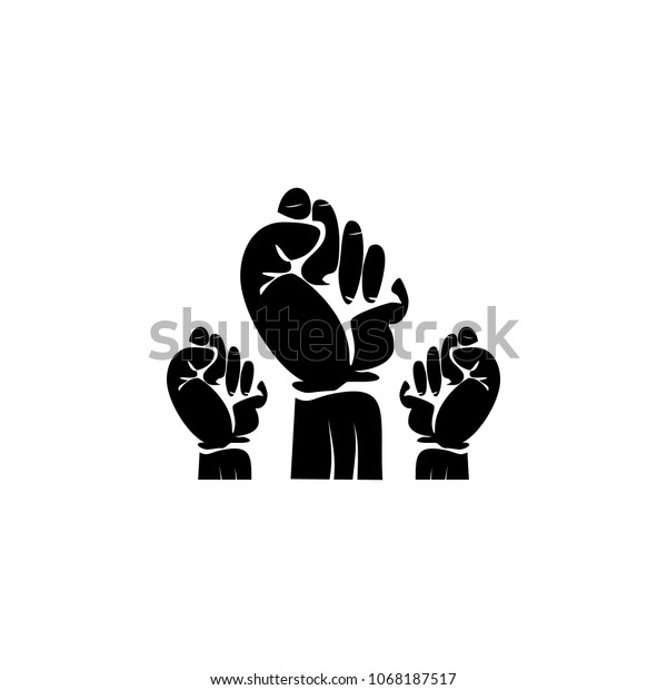 Hands Workers Icon Element Communism Illustration Stock Illustration ...