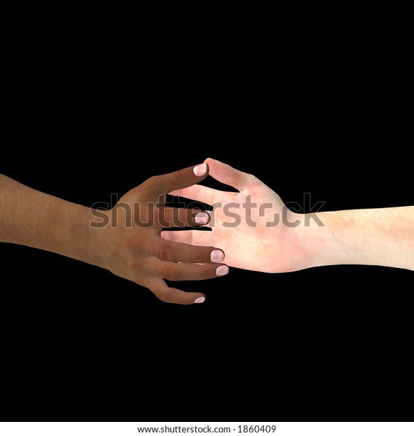 Handshake Representing Multicultural Friendship Stock Illustration ...