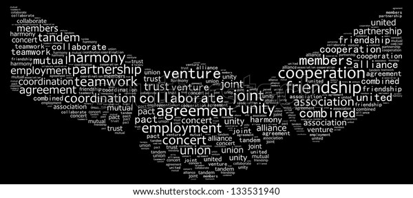 Handshake Text Graphics Stock Illustration 133531940
