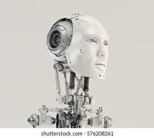 Handsome Robotic Man 3d Render Stock Illustration 576208261 | Shutterstock