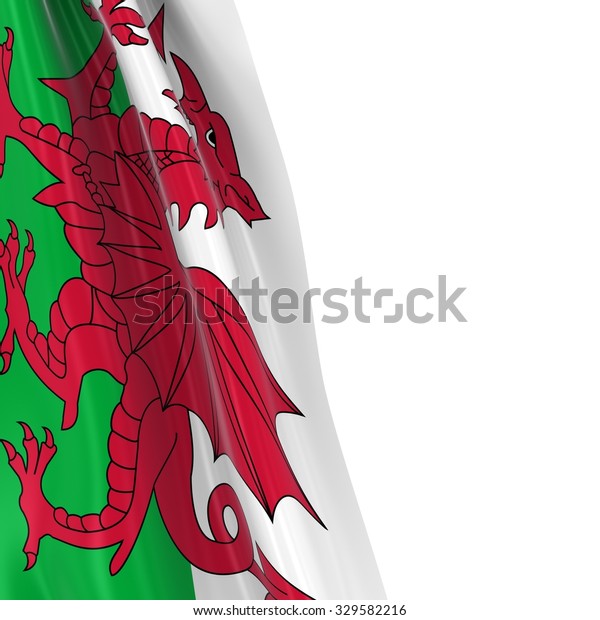 Hanging Flag Wales 3d Render Welsh Stock Illustration 329582216 ...