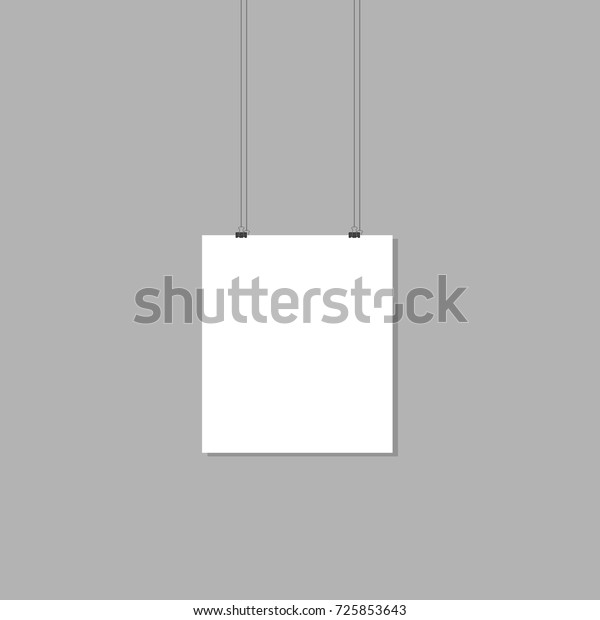 Hanging Sheets Office Stock Illustration 725853643 | Shutterstock