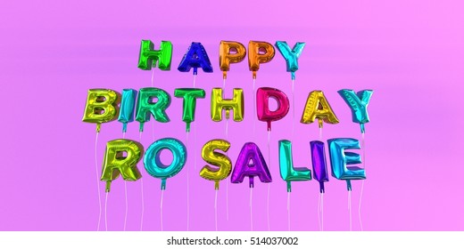 Happy Birthday Rosalie Card Balloon Text 库存插图 514037002 Shutterstock