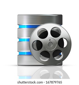 Ilustrasi Stok Hard Disk Database Icon Cinema Film 167879765 | Shutterstock