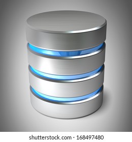 Hard Disk Database Icon High Resolution Stock Illustration 168497480
