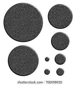 Hard Rough Metallic Surface Set Circle Stock Illustration 700598920 ...