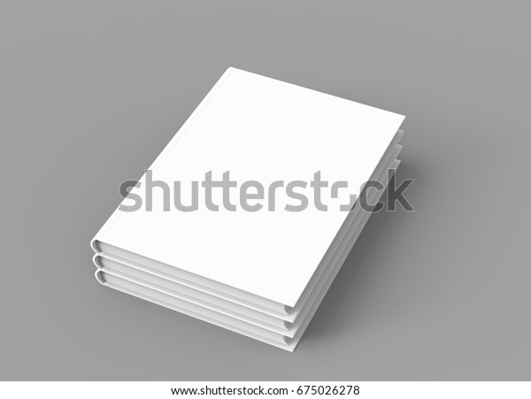 Hardcover Books Template Stack Blank Books Stock Illustration 675026278