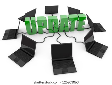 Hardware Software Update Internet Green Stock Illustration 126203063 ...