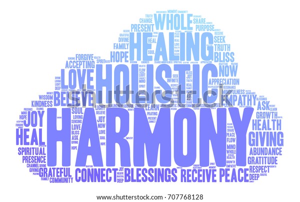 Harmony Word Cloud On White Background Stock Illustration 707768128 ...