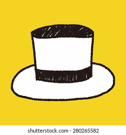 Hat Doodle Drawing Stock Illustration 258912236