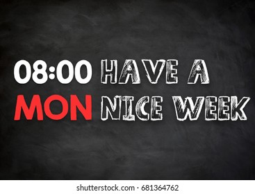 Have Nice Week Stock Illustration 681364762 | Shutterstock
