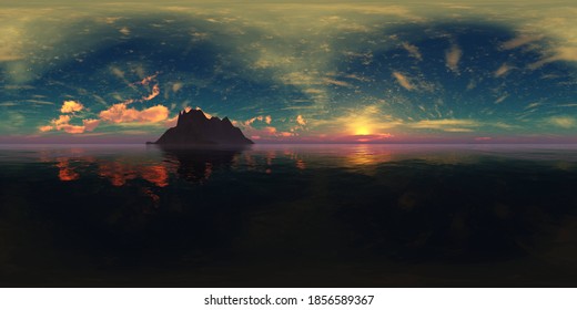 Hdri Environment Map Round Panorama Spherical Stock Illustration ...