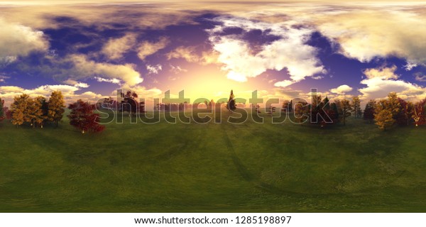 Hdri Environment Map Round Panorama Spherical 库存插图 1285198897 ...