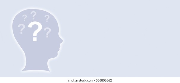 Head Thinking Question Mark New Idea Stock Illustration 556806562 ...