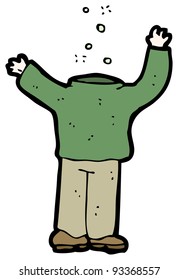 Headless Man Cartoon Stock Illustration 93368557 | Shutterstock