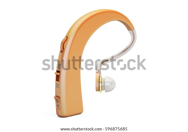 Hearing Aid Closeup 3d Rendering Isolated Stock Illustration 596875685 ...