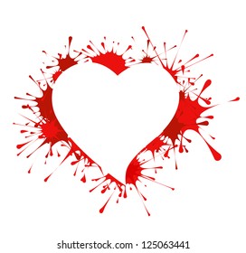 Heart Background Paint Splashes Stock Illustration 125063441 | Shutterstock