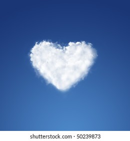 Heart Clouds Stock Illustration 50239873 | Shutterstock