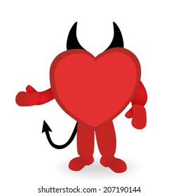 Heart Devil Horns Stock Illustration 207190144 | Shutterstock