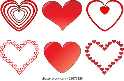Heart Set Stock Illustration 22873129 | Shutterstock
